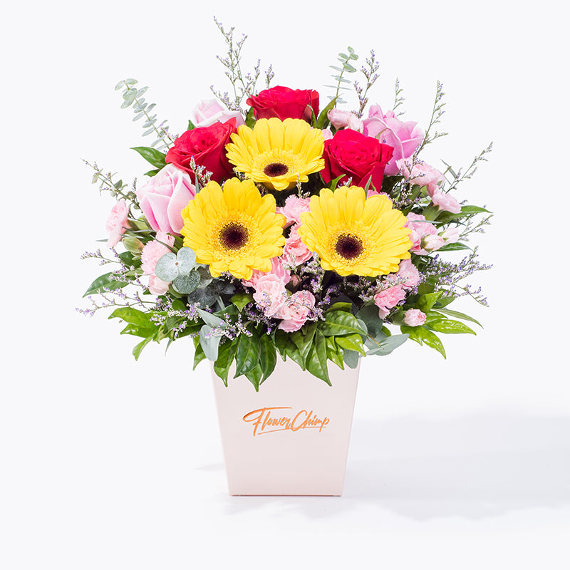 Luciana - Cream Flowers Vase Arrangement Hong Kong